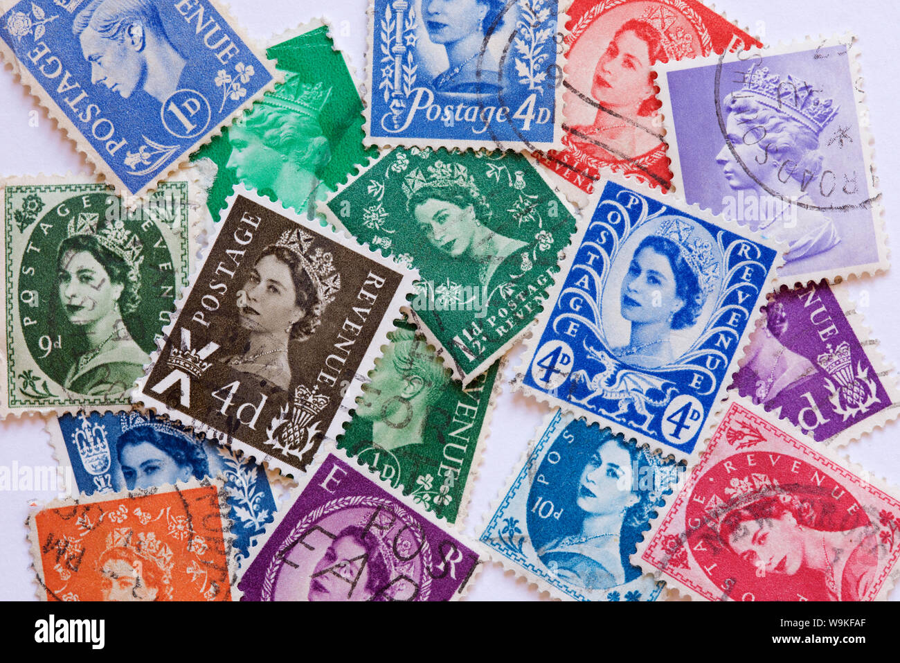 Great Britain Postage Stamp - Various Stock Photo - Alamy