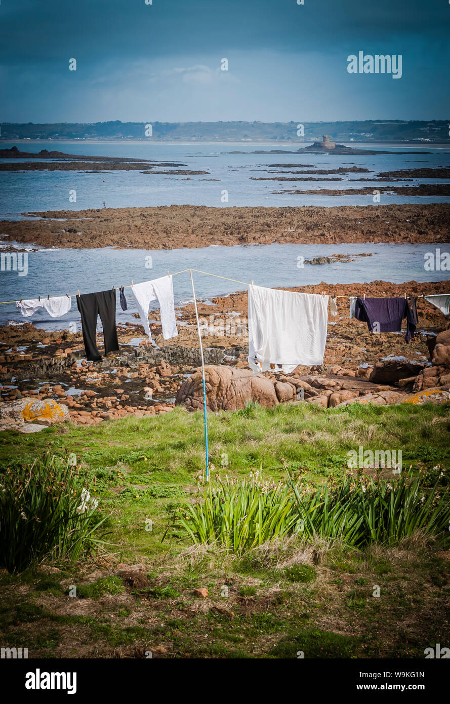 Washing clothes line pole hi-res stock photography and images - Alamy
