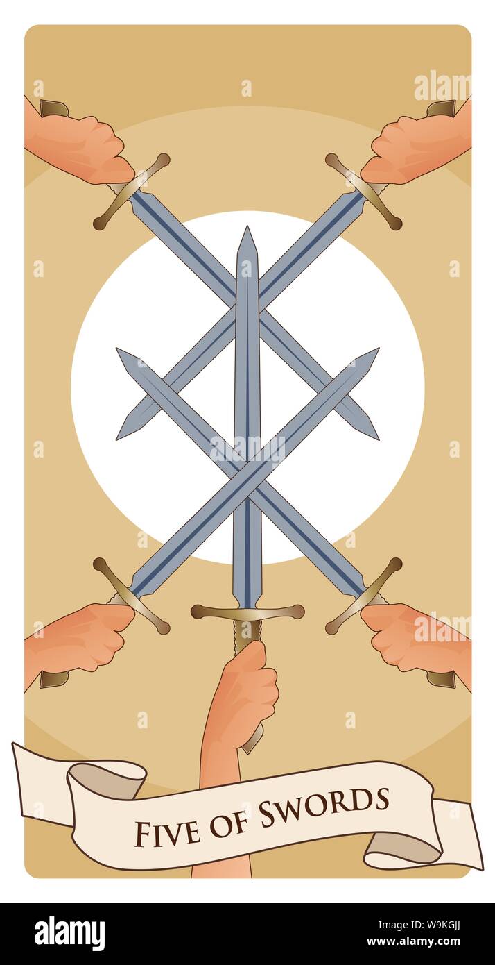 Five of swords Cut Out Stock Images & Pictures - Alamy