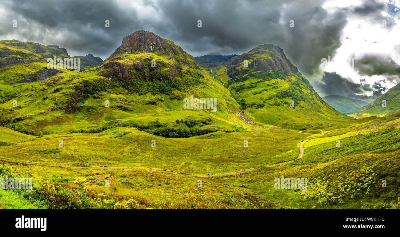 Famous Valley Of Glencoe In Scotland Stock Photo - Alamy