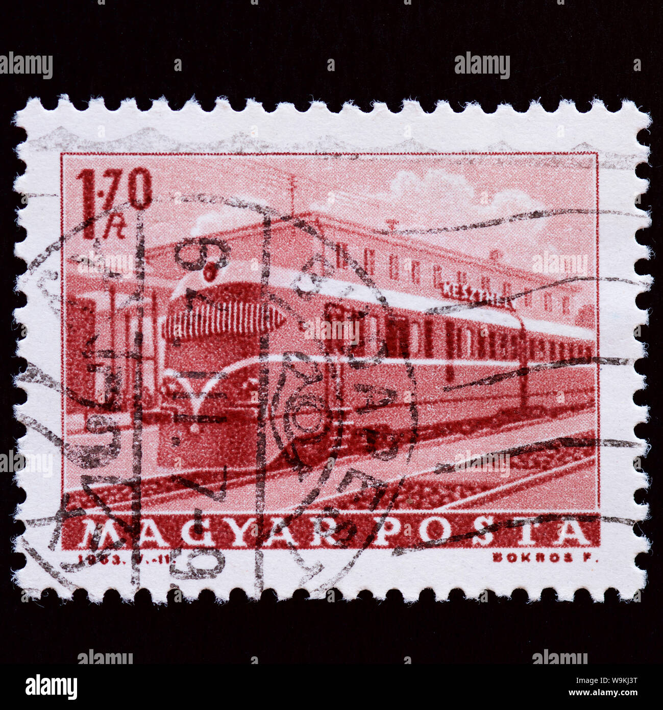 Hungary Postage Stamp - Transport and Telecommunication Stock Photo - Alamy