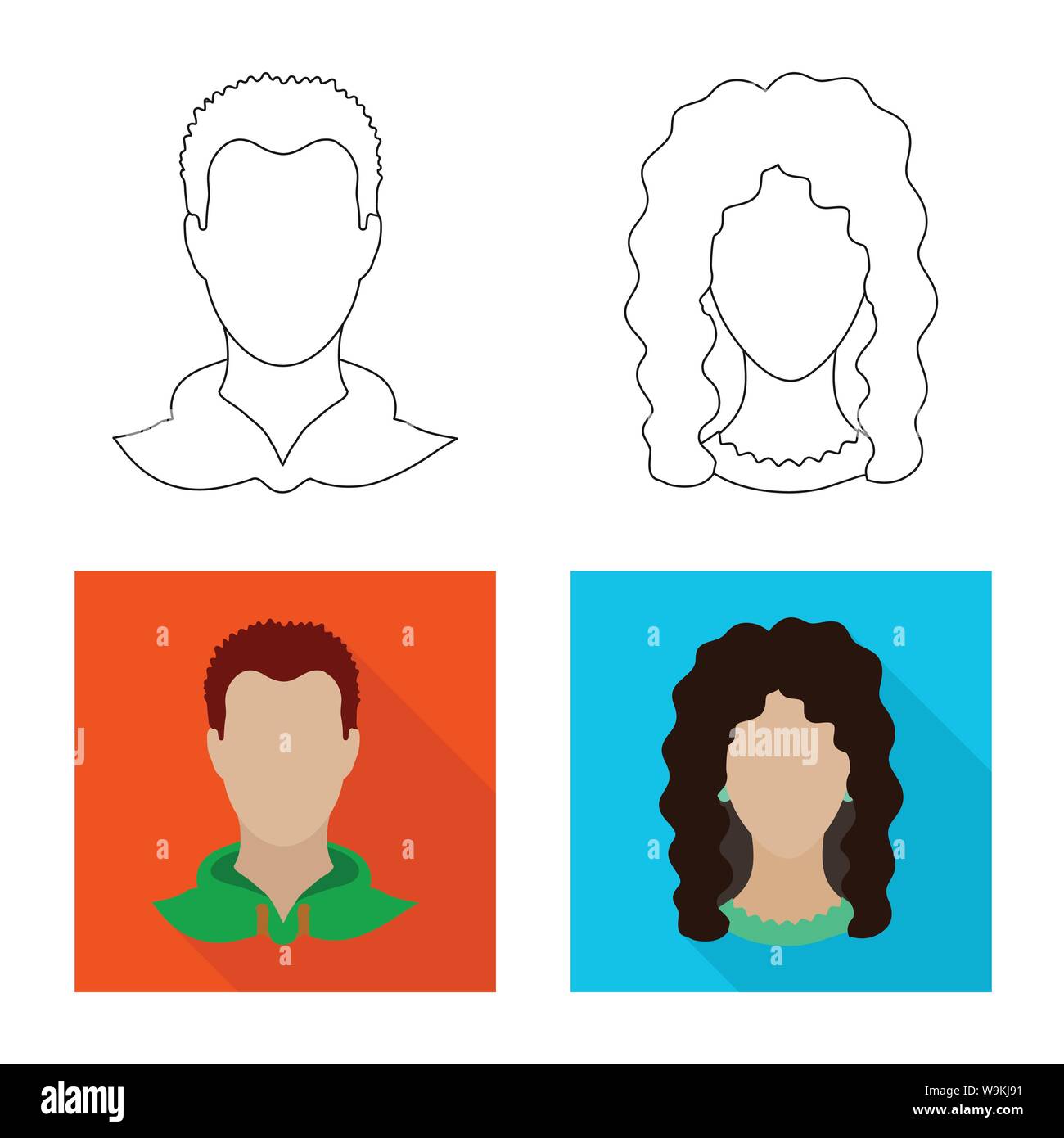 Vector illustration of professional and photo logo. Collection of ...