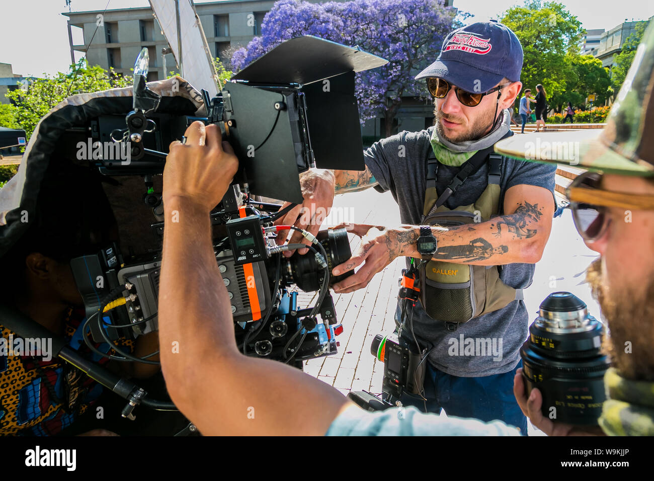 Johannesburg, South Africa - October 09 2018: Behind the scenes of a ...