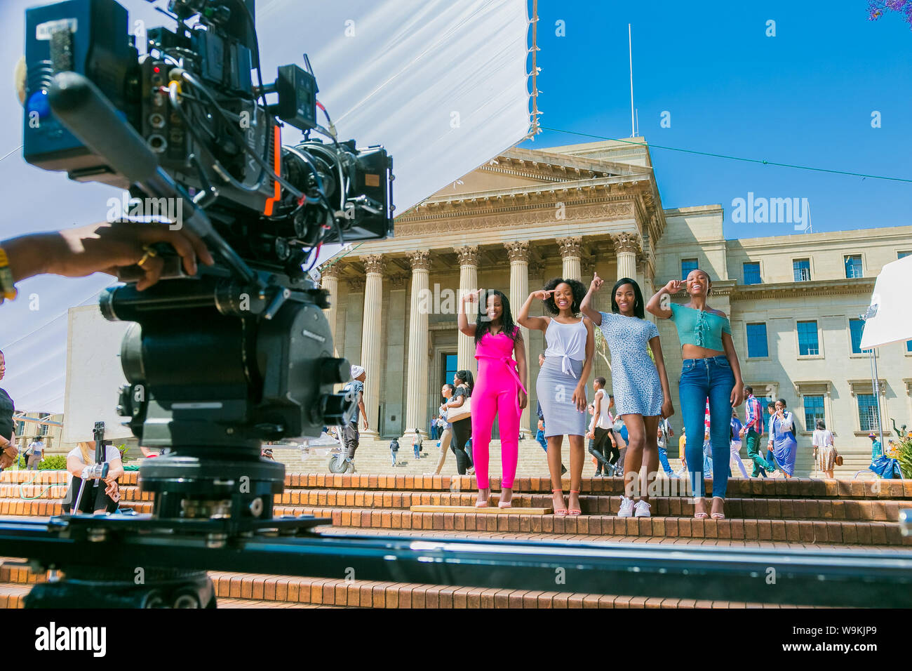 Johannesburg, South Africa - October 09 2018: Behind the scenes of a ...