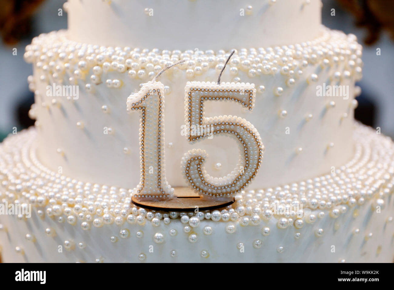 Party cake, 15 year old birthday cake, fifteen years old. Festival ...