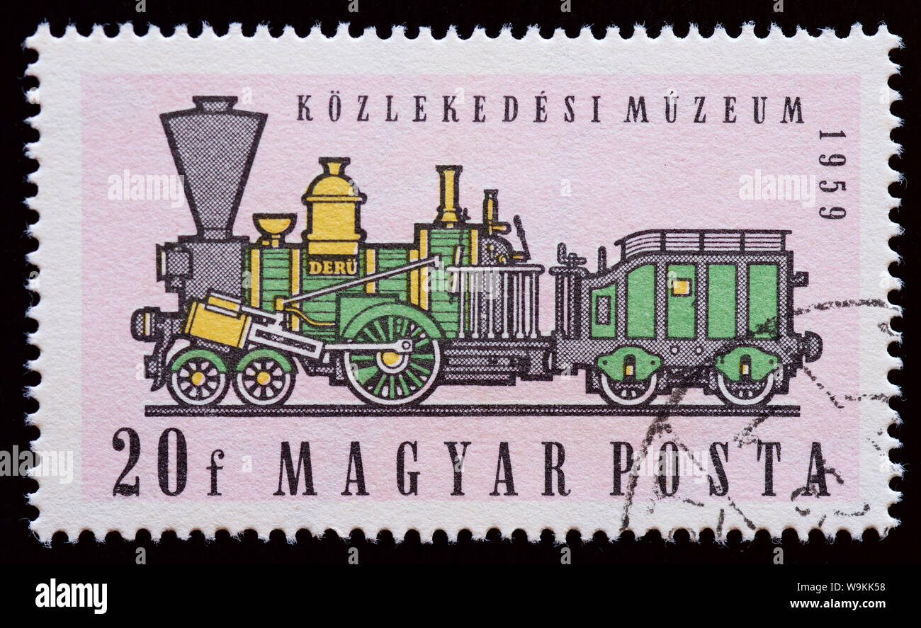 Hungary Postage Stamp - Transport museum Budapest Stock Photo - Alamy
