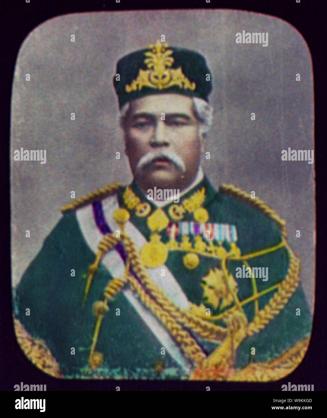 An Indian Prince - head and shoulders in ornate uniform Stock Photo - Alamy