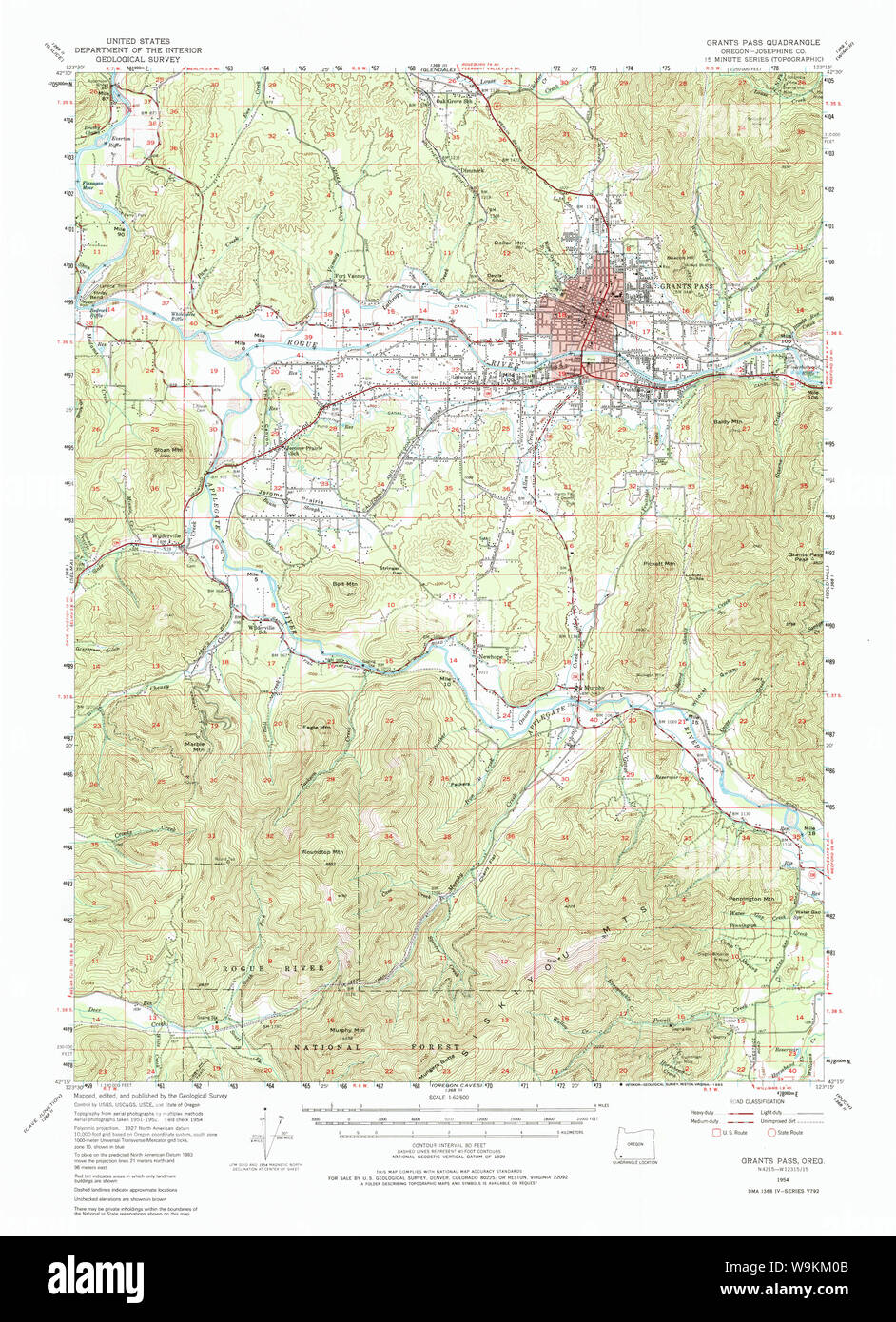 Grants pass map hi-res stock photography and images - Alamy