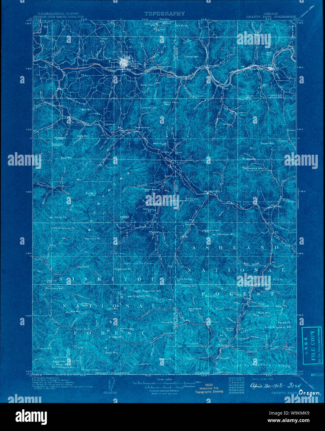 Grants pass map hi-res stock photography and images - Alamy