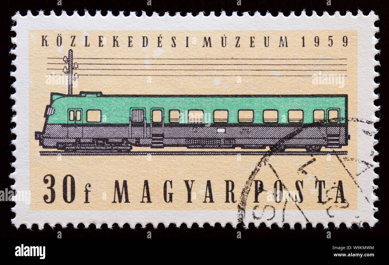 Hungary Postage Stamp - Transport museum Budapest Stock Photo - Alamy