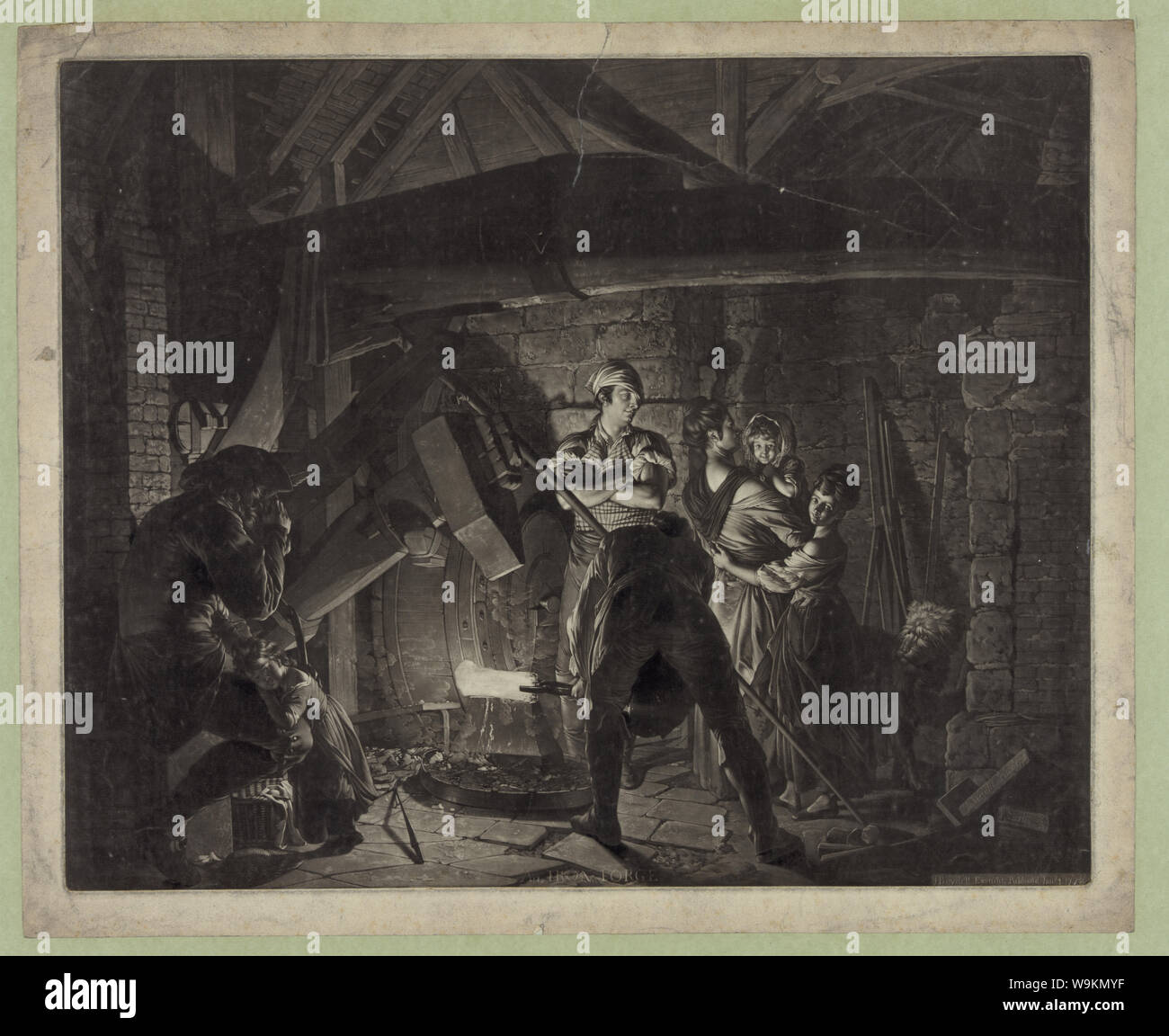 An iron forge Stock Photo - Alamy