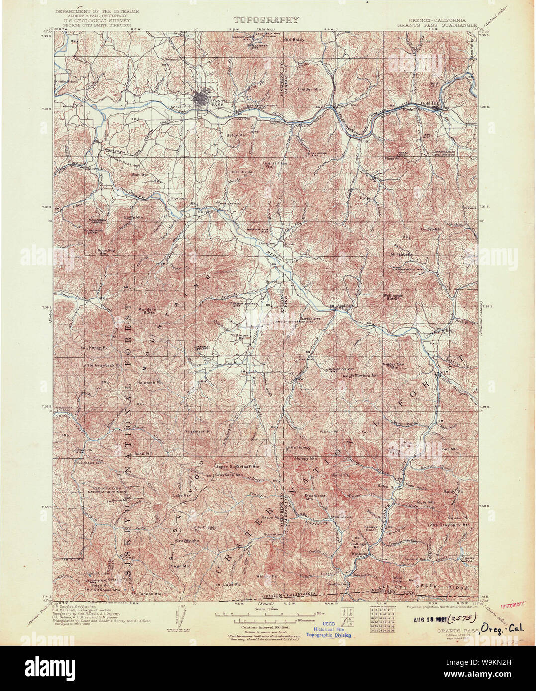 Grants pass map hi-res stock photography and images - Alamy