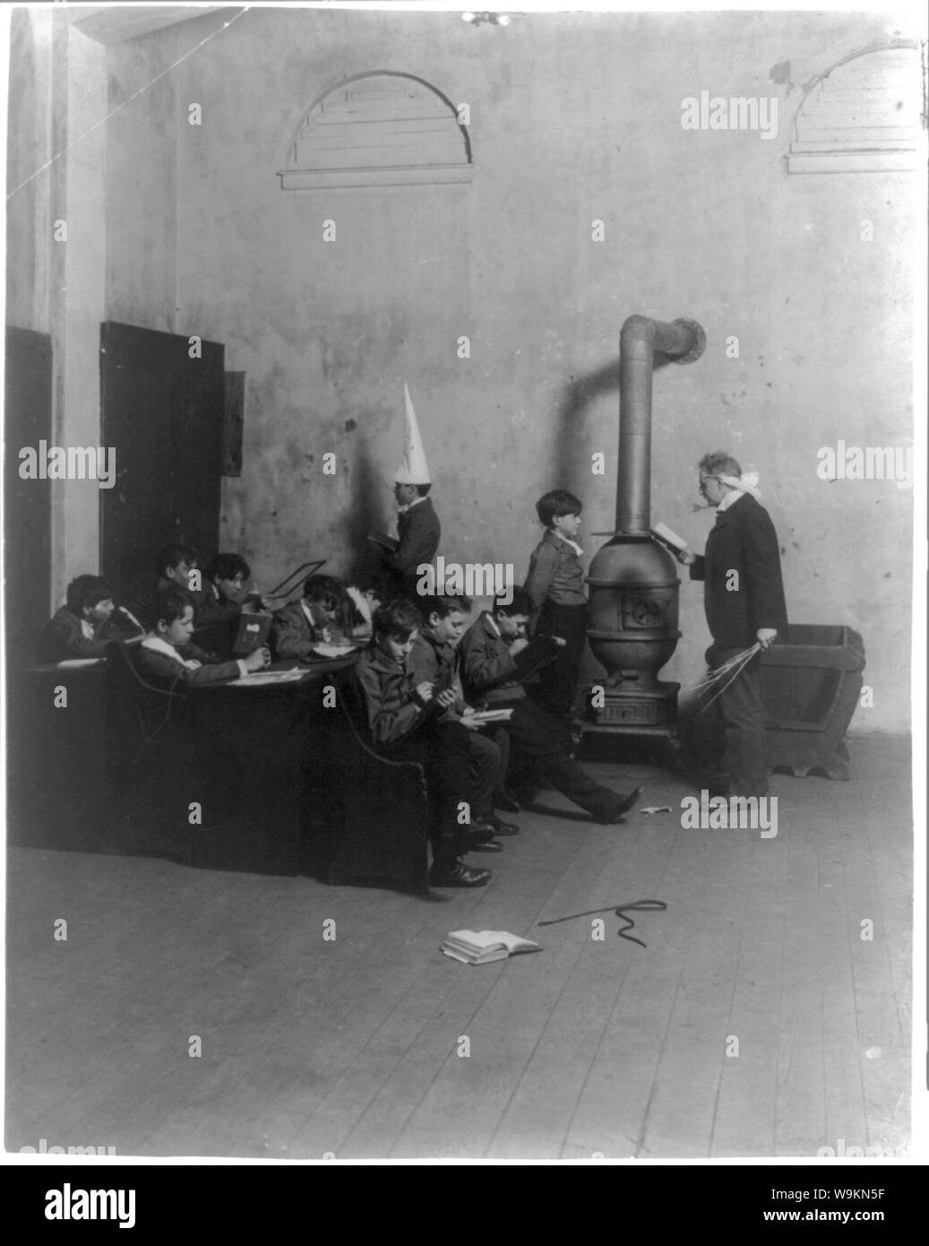 An old fashioned boys' school, 1905 Stock Photo - Alamy