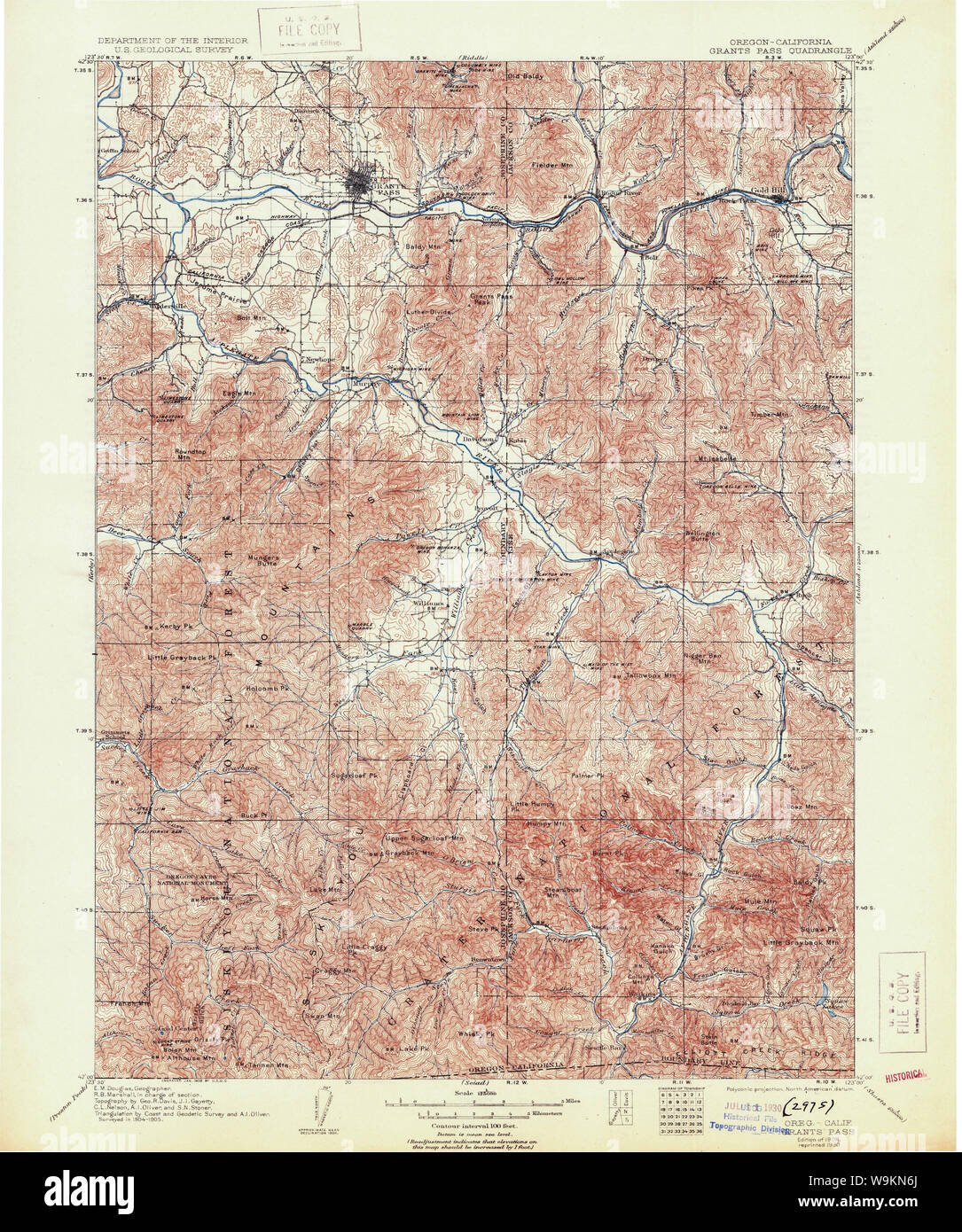 Grants pass map hi-res stock photography and images - Alamy