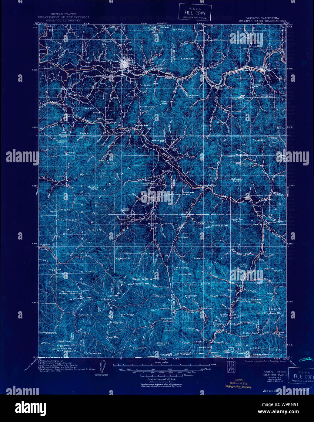 Grants pass map hi-res stock photography and images - Alamy