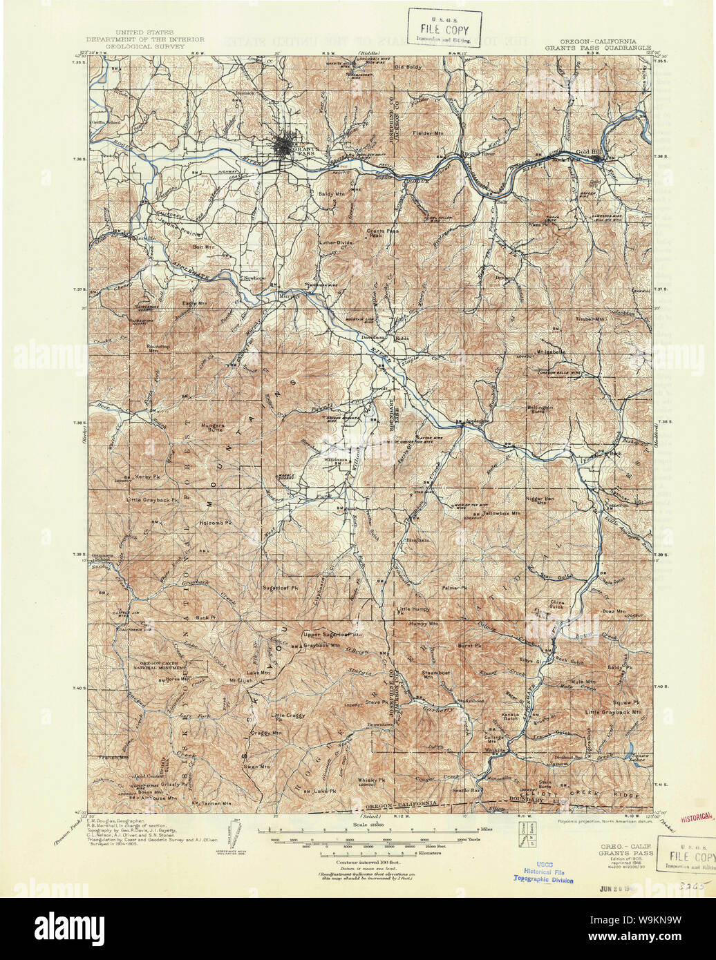 Grants pass map hi-res stock photography and images - Alamy