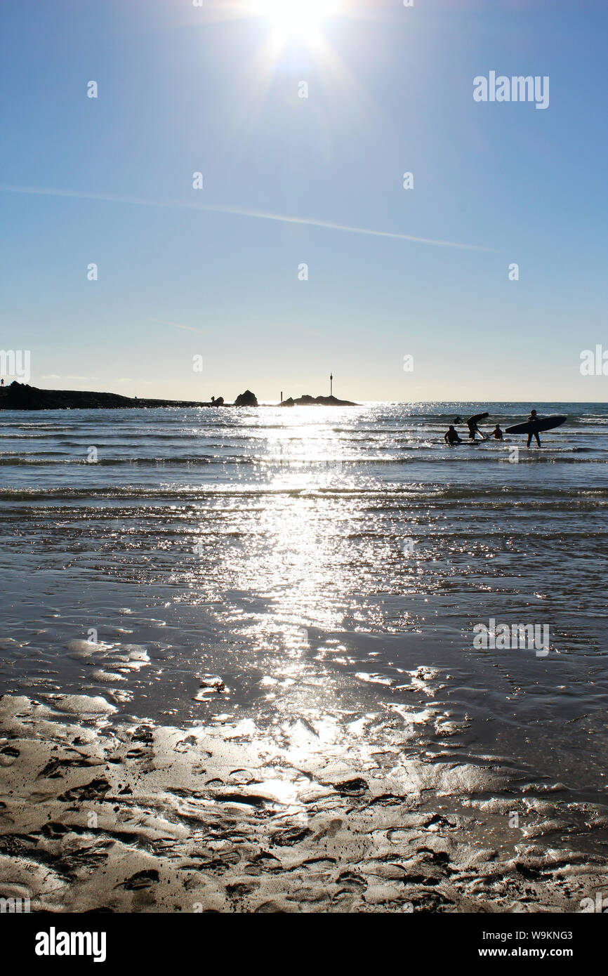 sun reflection on the sea Stock Photo - Alamy