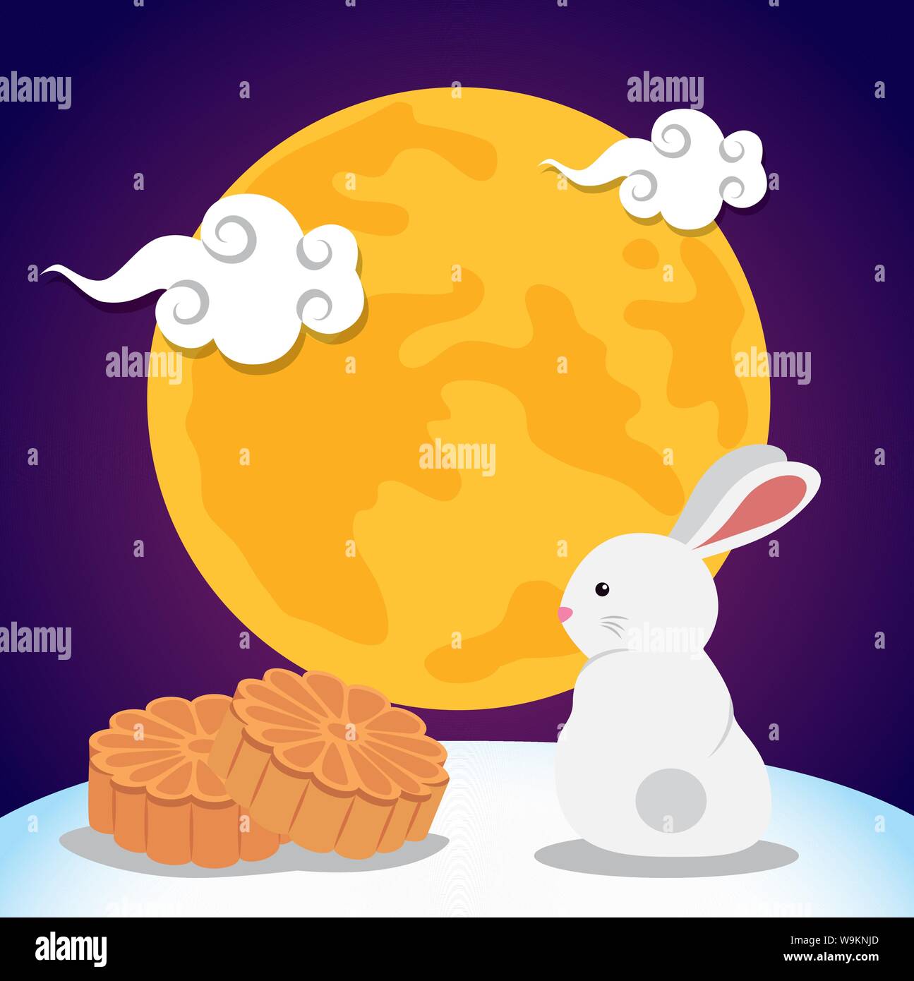 Bunny rabbit cookies Stock Vector Images - Alamy