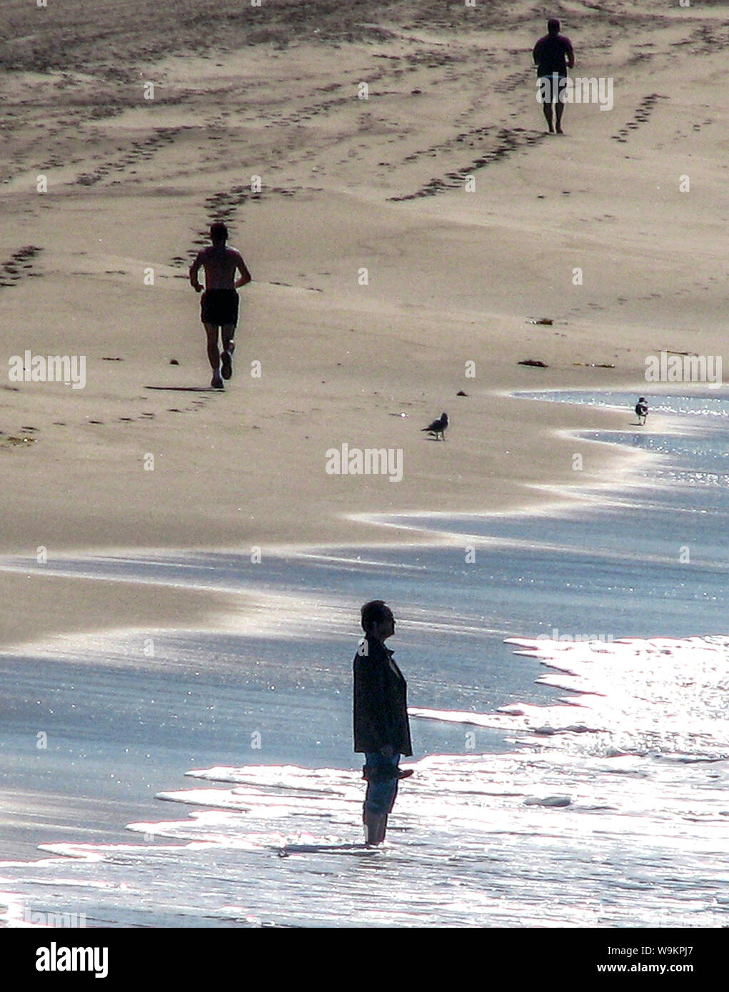 Man in the sea Stock Photo - Alamy