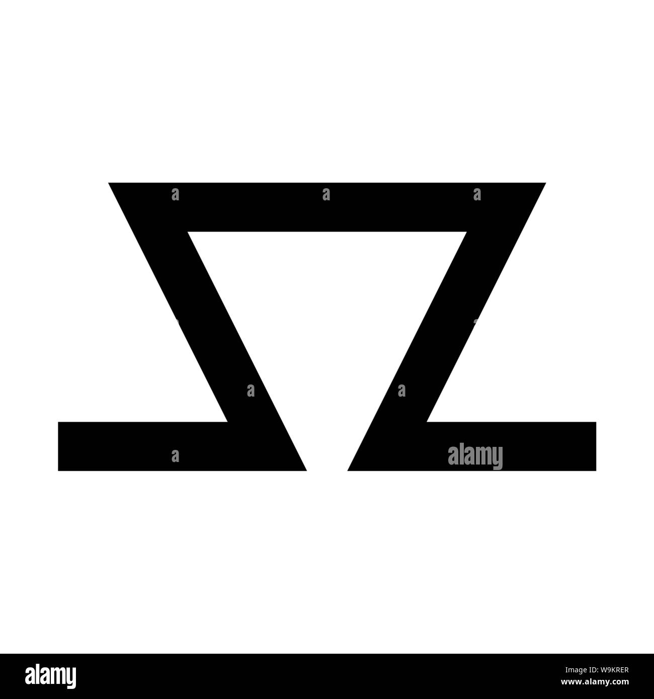 Abstract triangle logo vector icon for business company Stock Vector ...