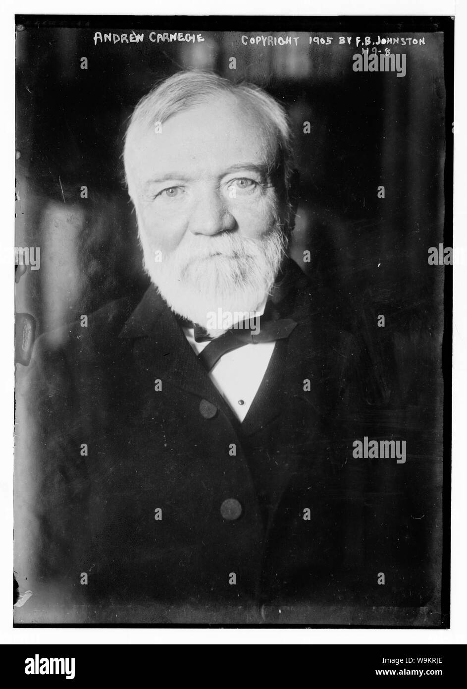 Andrew Carnegie, portrait, copyright by F.B. Johnston / F.B. Johnston ...