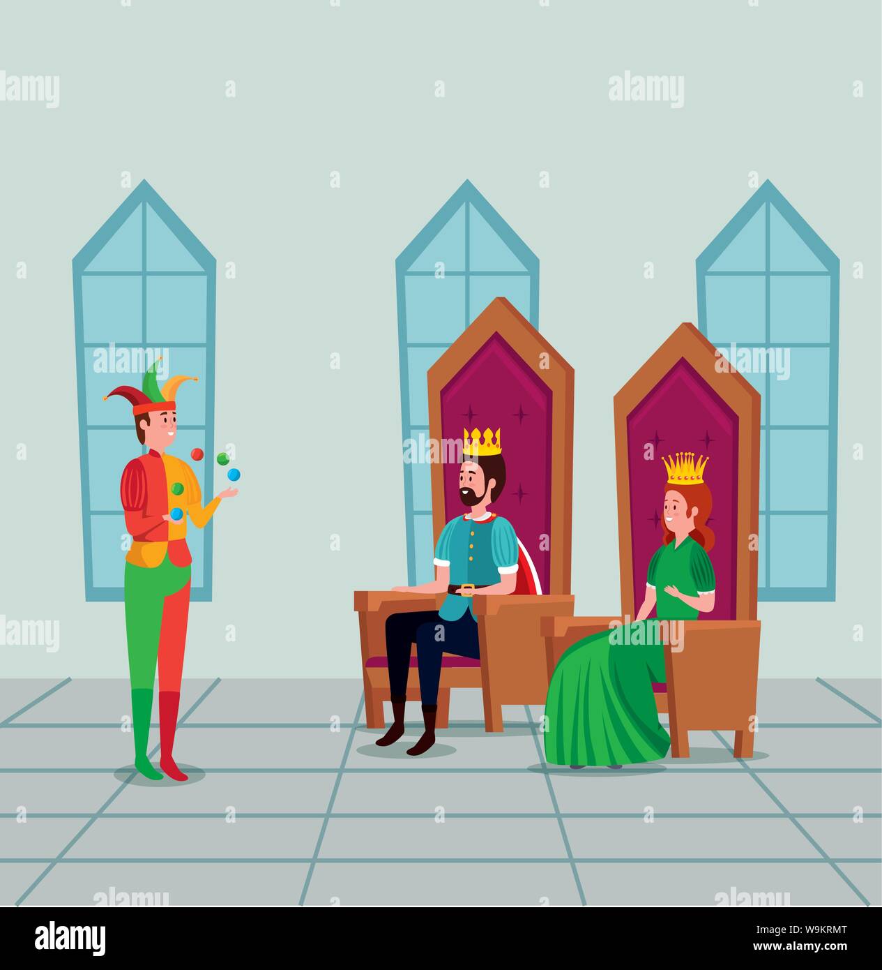 Woman in costume queen Stock Vector Images - Alamy