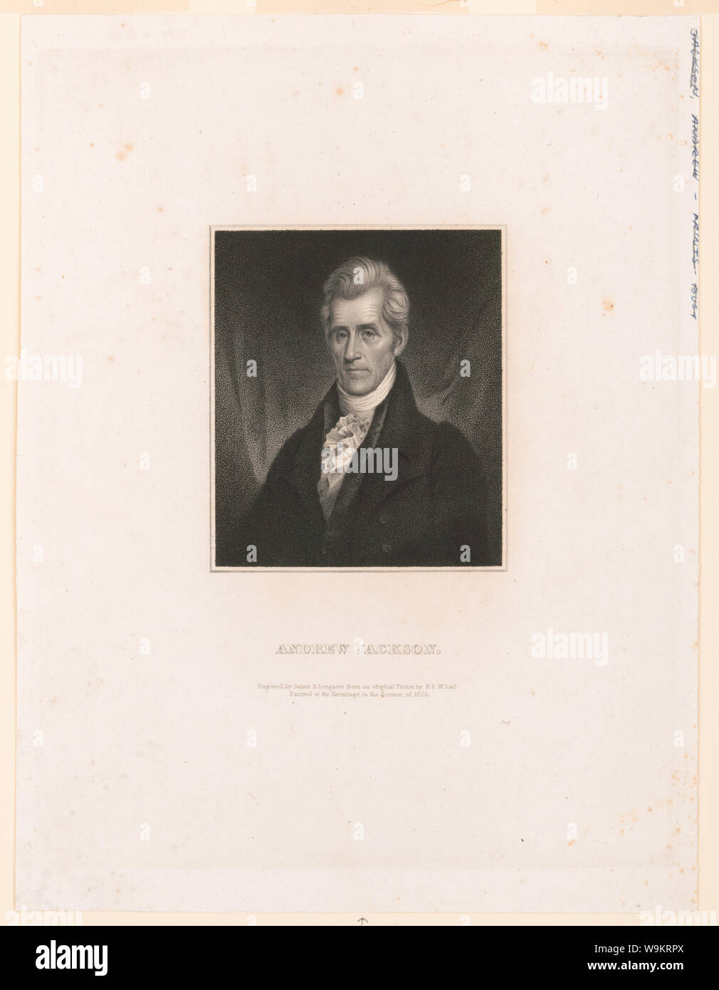 Andrew Jackson / engraved by James B. Longacre from an original picture ...