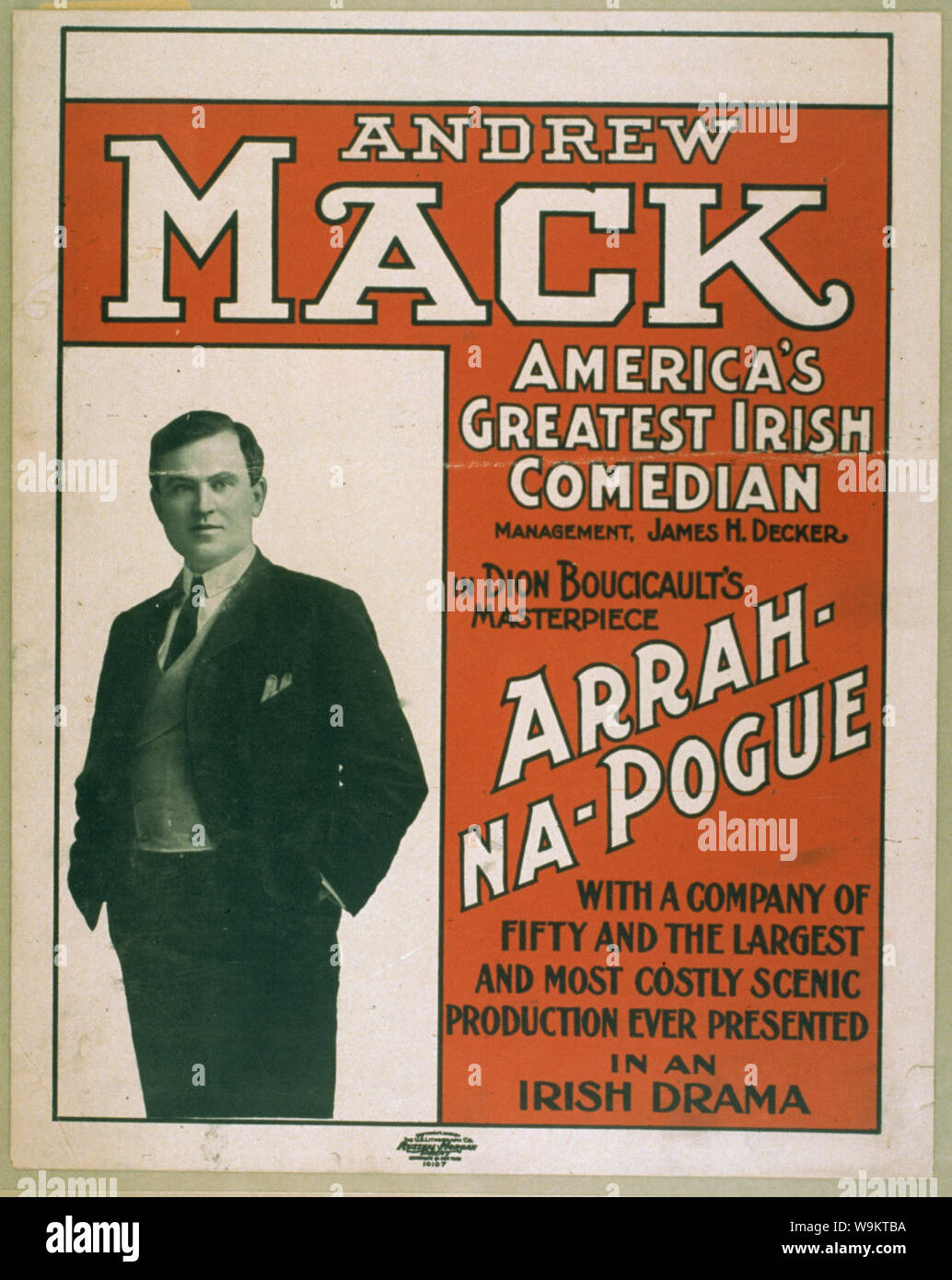 Andrew Mack, America's greatest Irish comedian in Dion Boucicault's ...