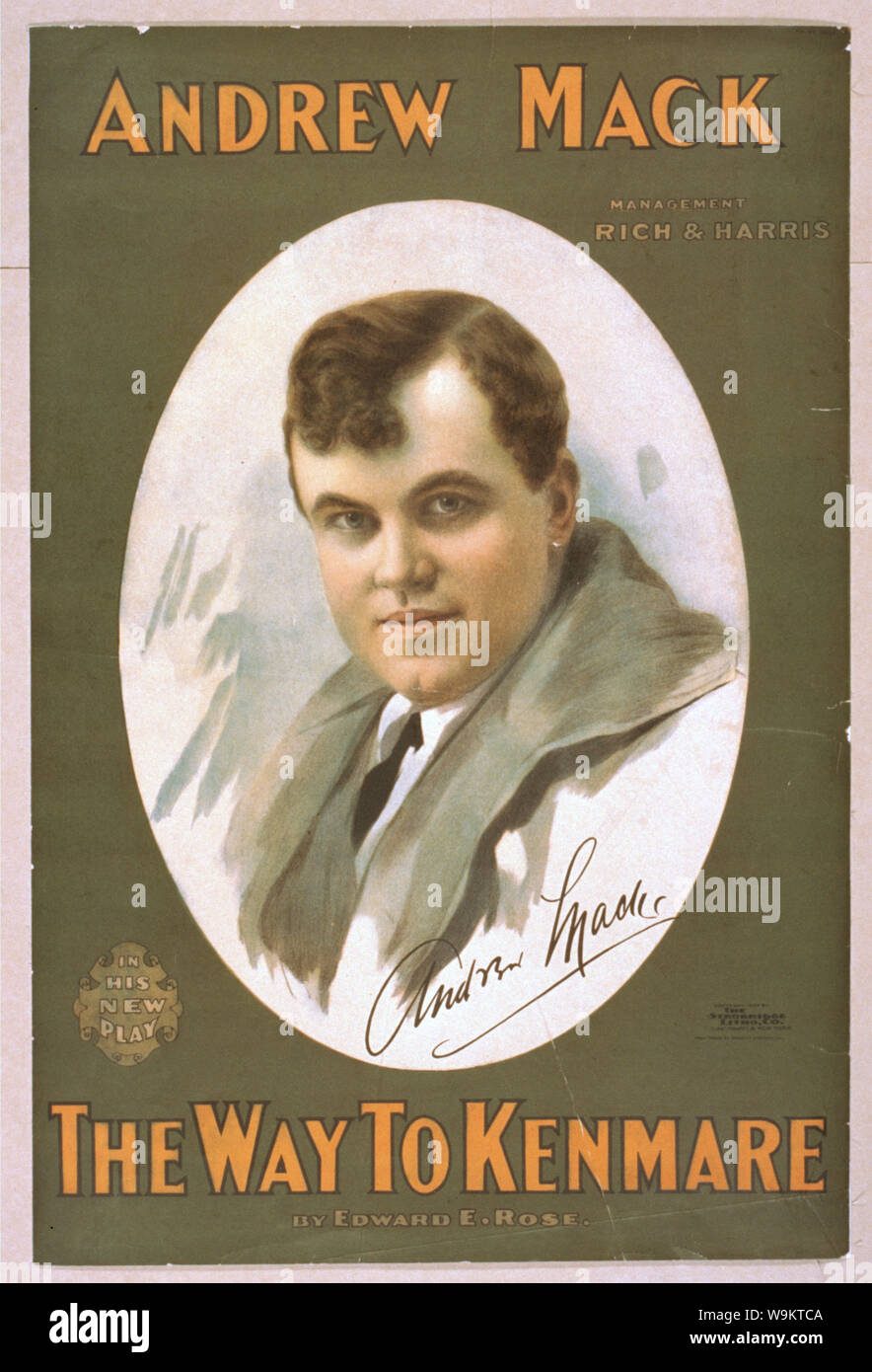 Andrew Mack in his new play, The way to Kenmare by Edward E. Rose Stock ...