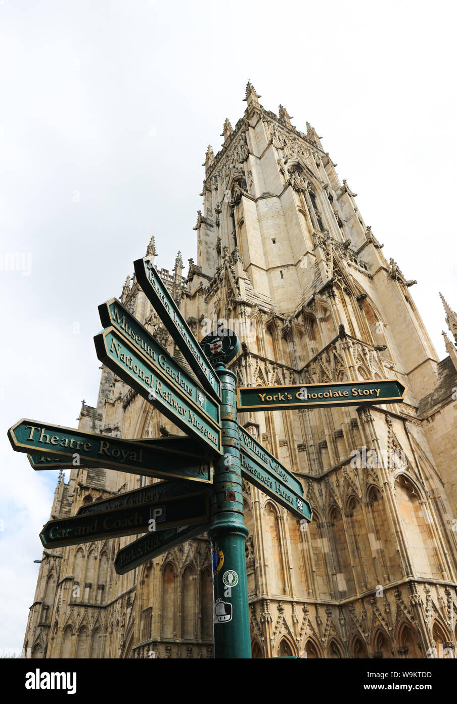 York minister bell towers Stock Photo - Alamy