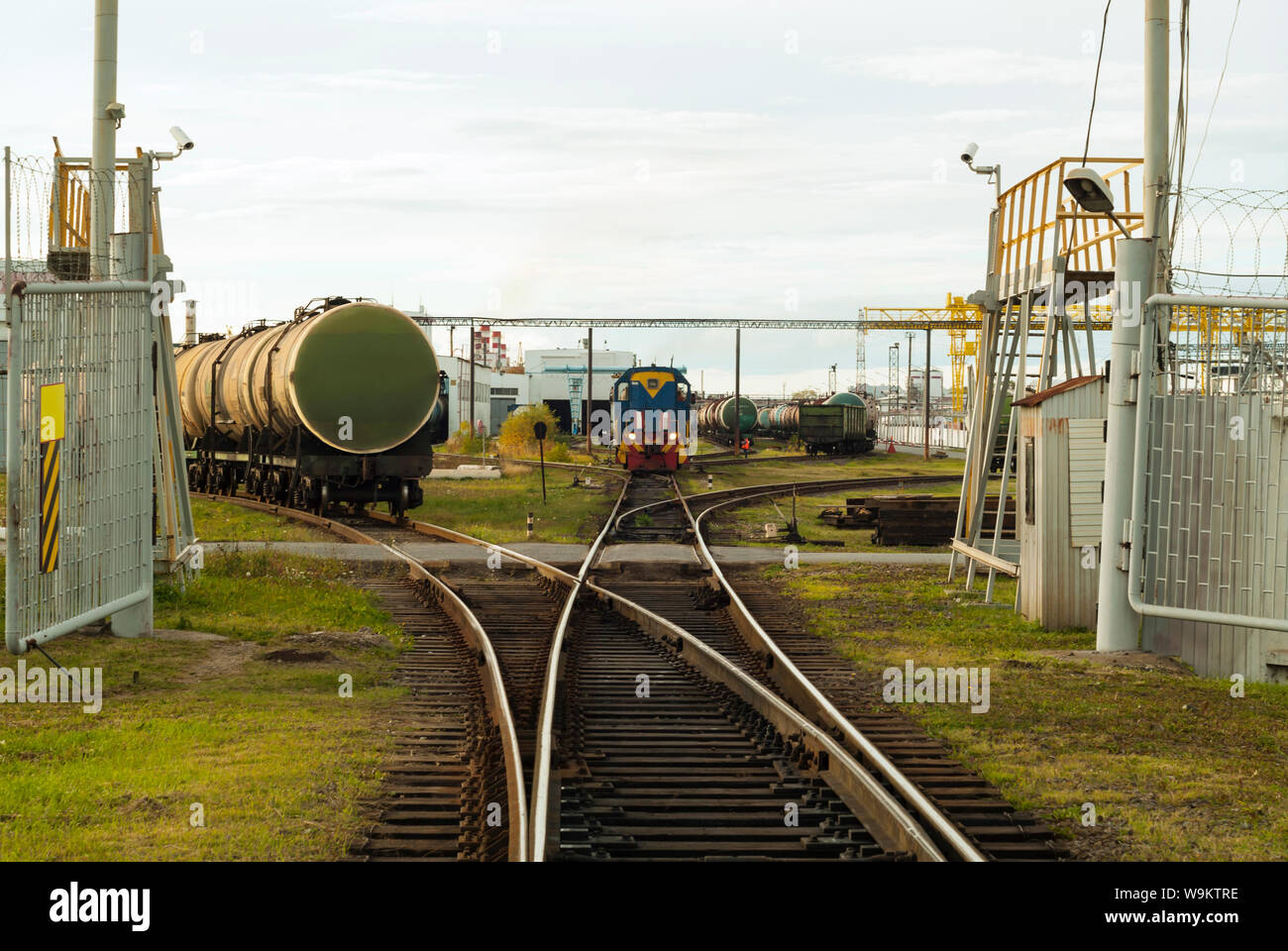 marshalling yard on the territory of an industrial enterprise Stock ...