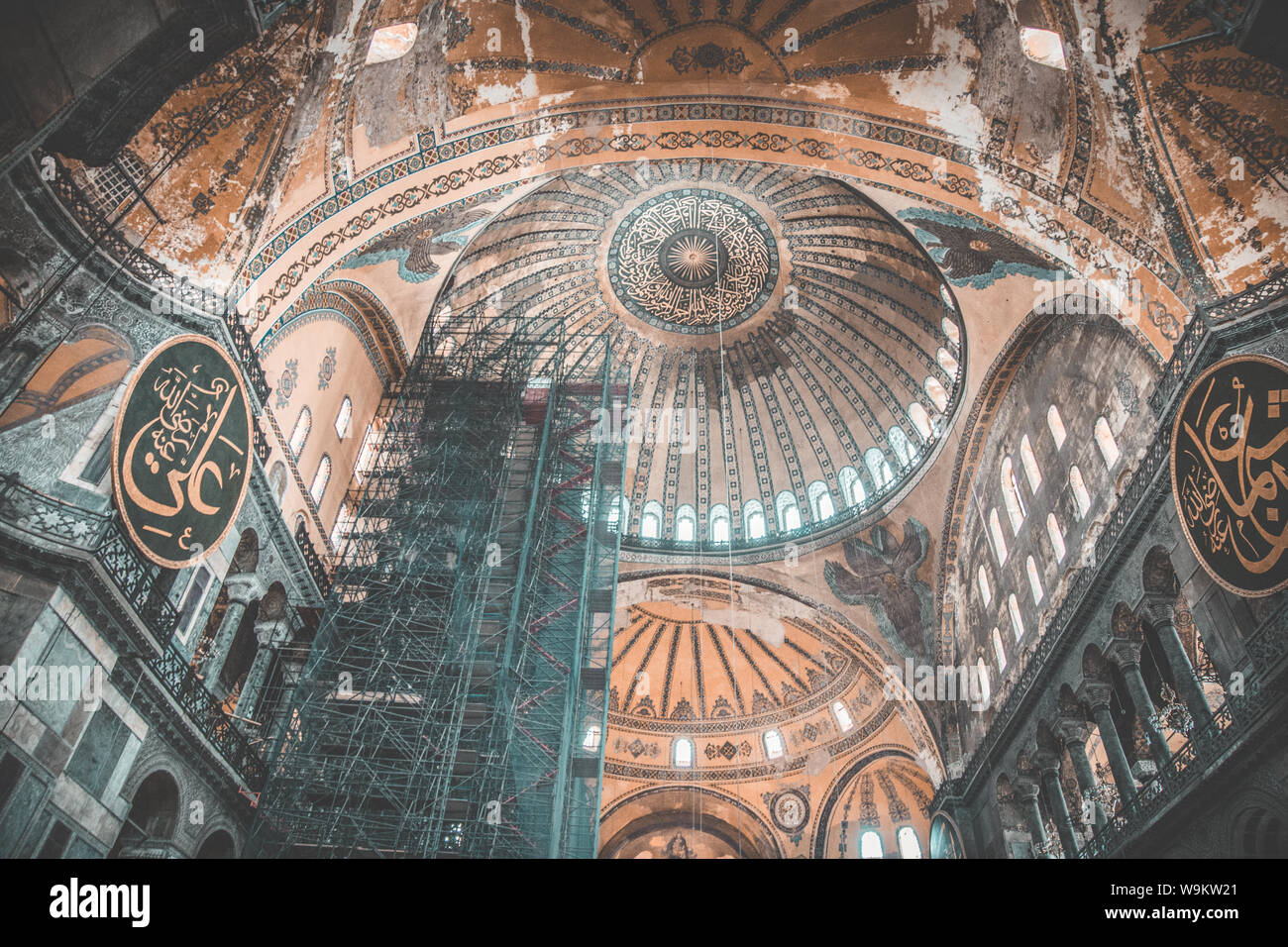 Blue Mosque views in Istanbul in Turkey Stock Photo - Alamy