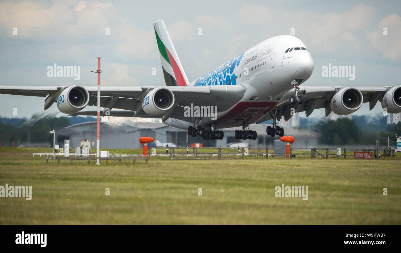 Airbus a380 airbus tail rudder hi-res stock photography and images - Alamy