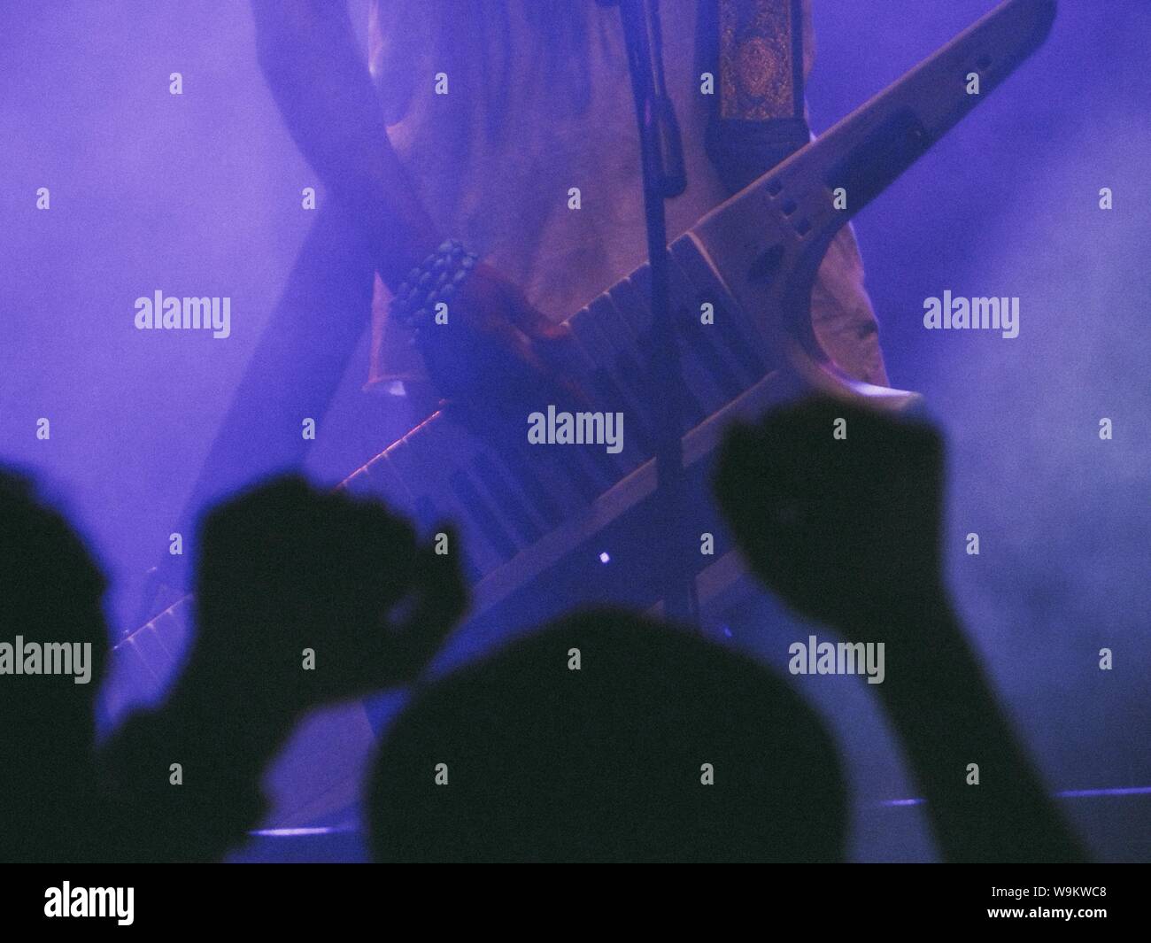 Professional rock band having concert hi-res stock photography and ...