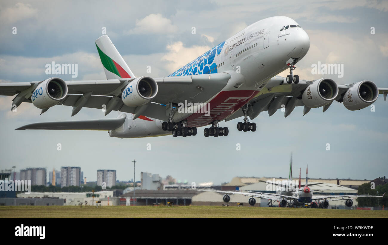 Airbus a380 airbus tail rudder hi-res stock photography and images - Alamy