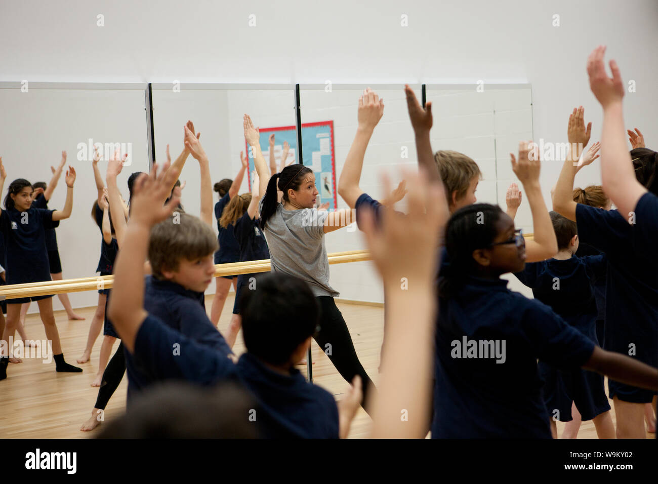 Female Dance Teacher Children High Resolution Stock Photography and ...
