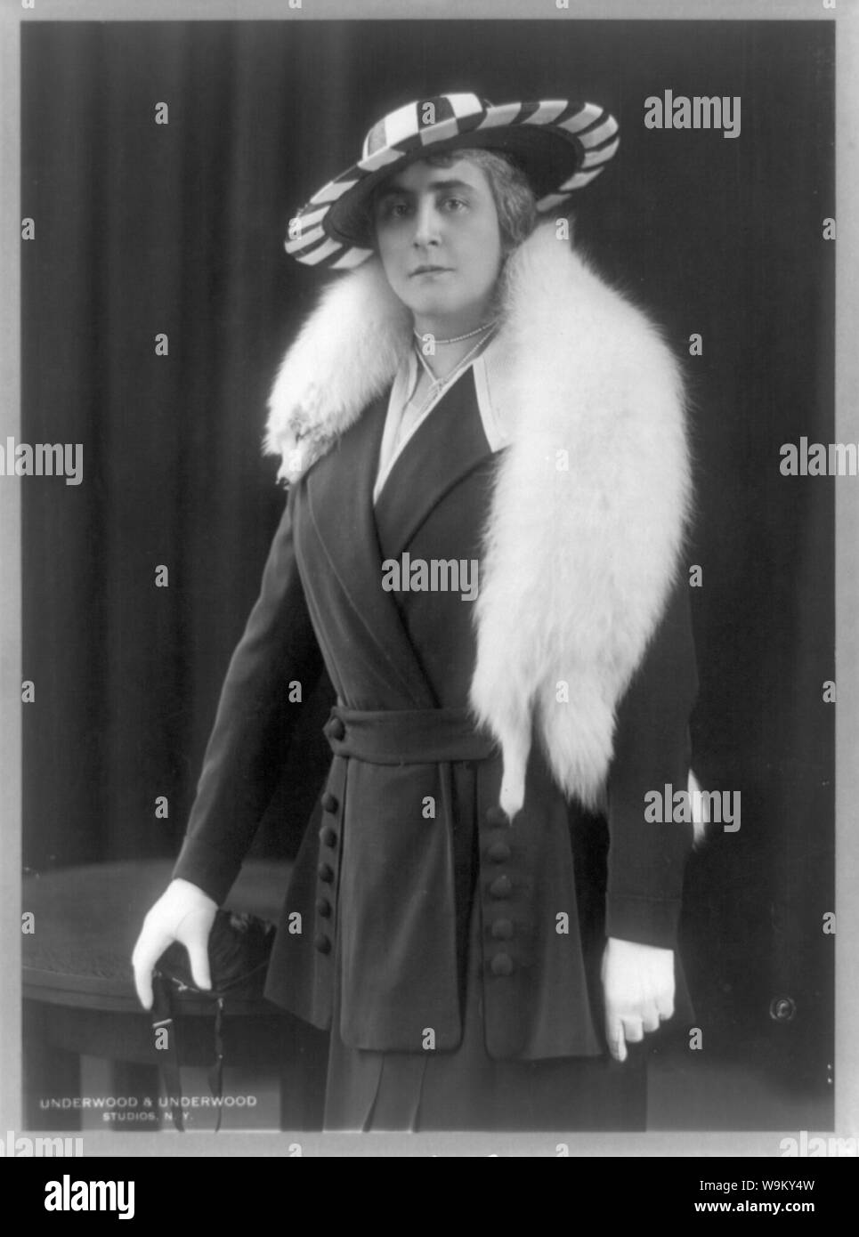 Anne Morgan, three-quarter length portrait, standing, facing front ...
