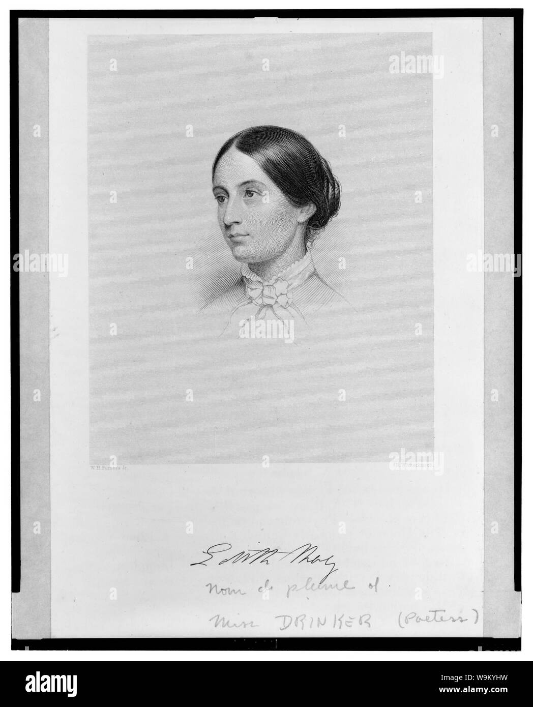 Annie Drinker (Edith May), poet, bust portrait, facing left] / W.H ...