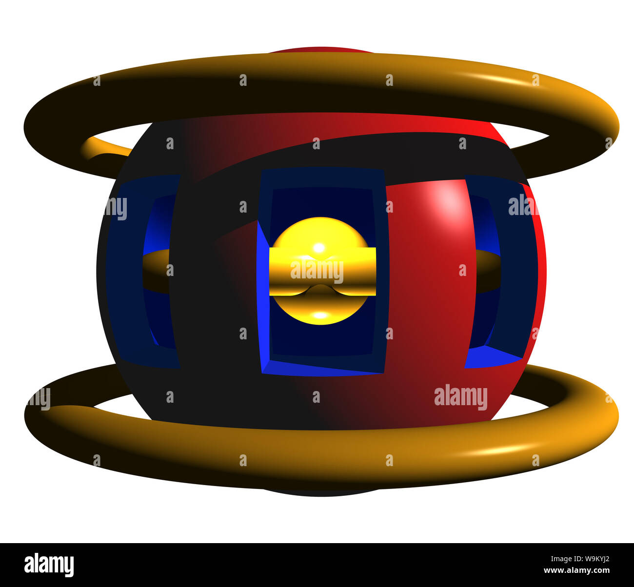 illustration developing concept of the kernel of an idea Stock Photo ...