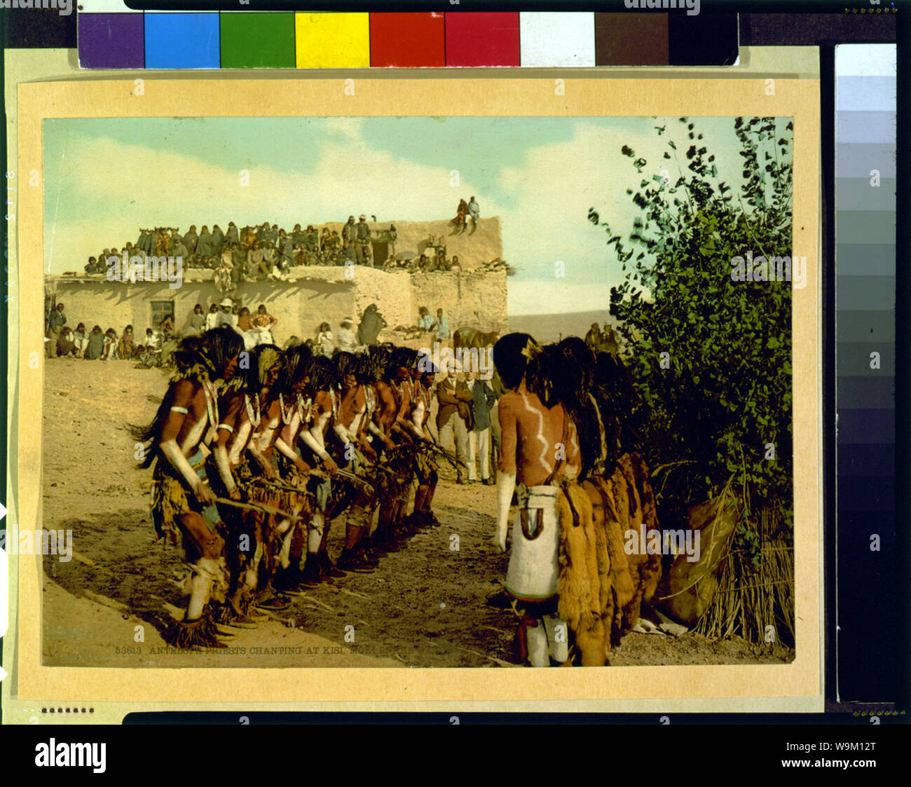 Antelope priests chanting at Kisi Moki snake dance Stock Photo - Alamy