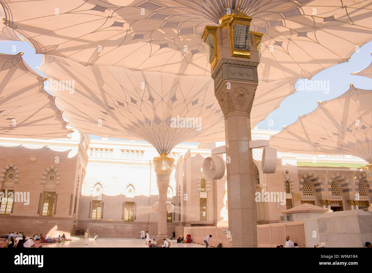 MADINAH, SAUDI ARABIA - AUGUST 2019 : Muslim pilgrims visiting the ...