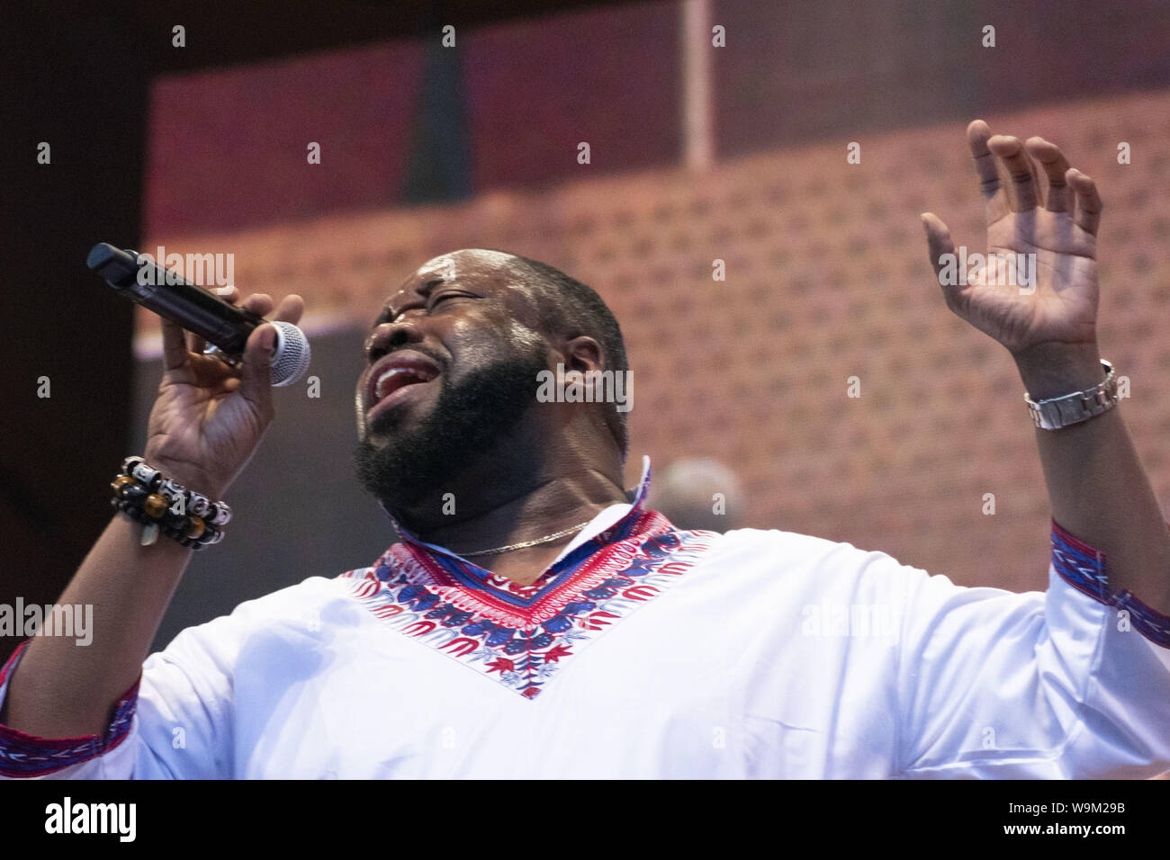 Chicago, IL, USA. 12th Aug, 2019. Despite reports of serious storms, a ...