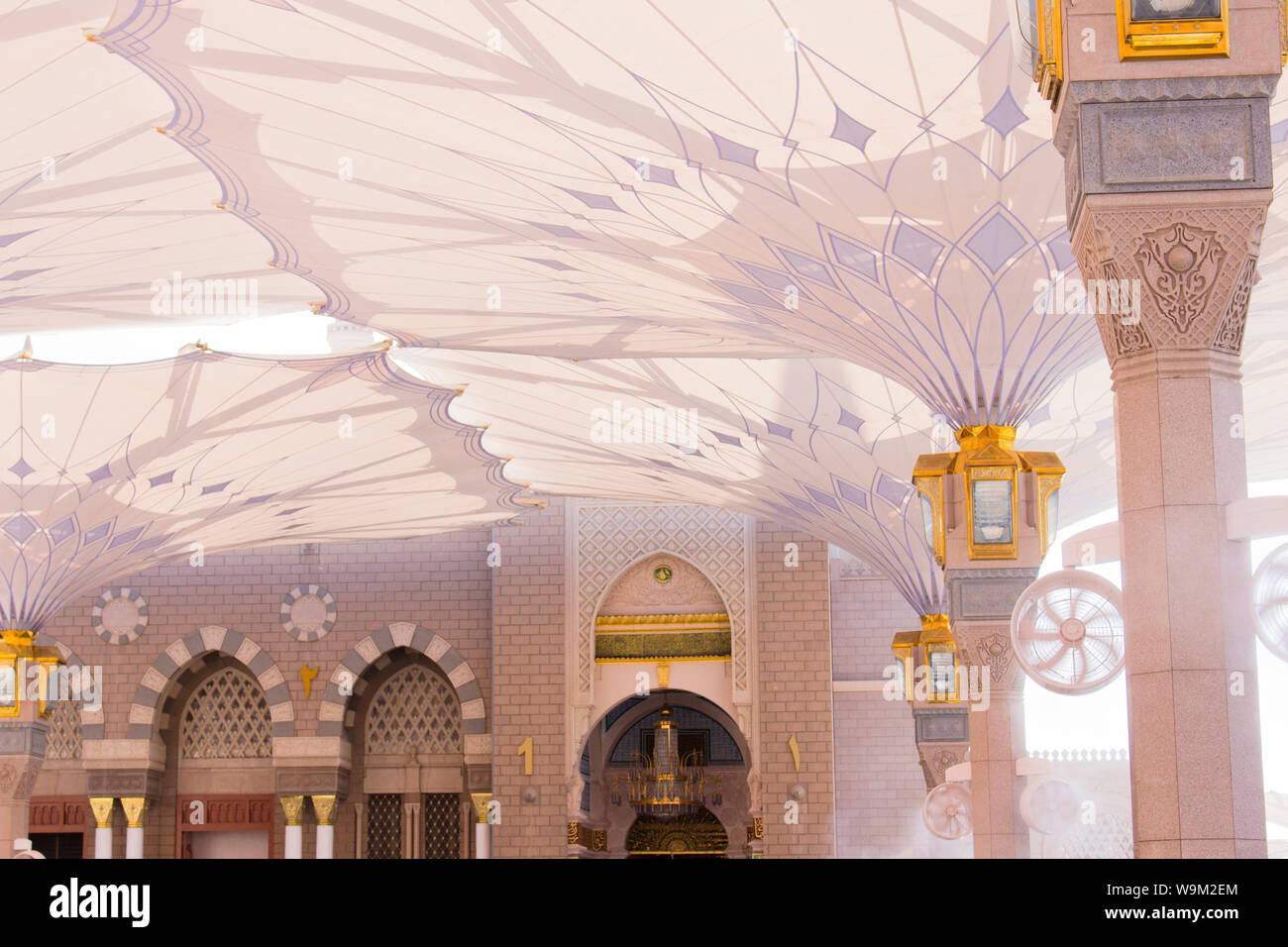 MADINAH, SAUDI ARABIA - AUGUST 2019 : Muslim pilgrims visiting the ...