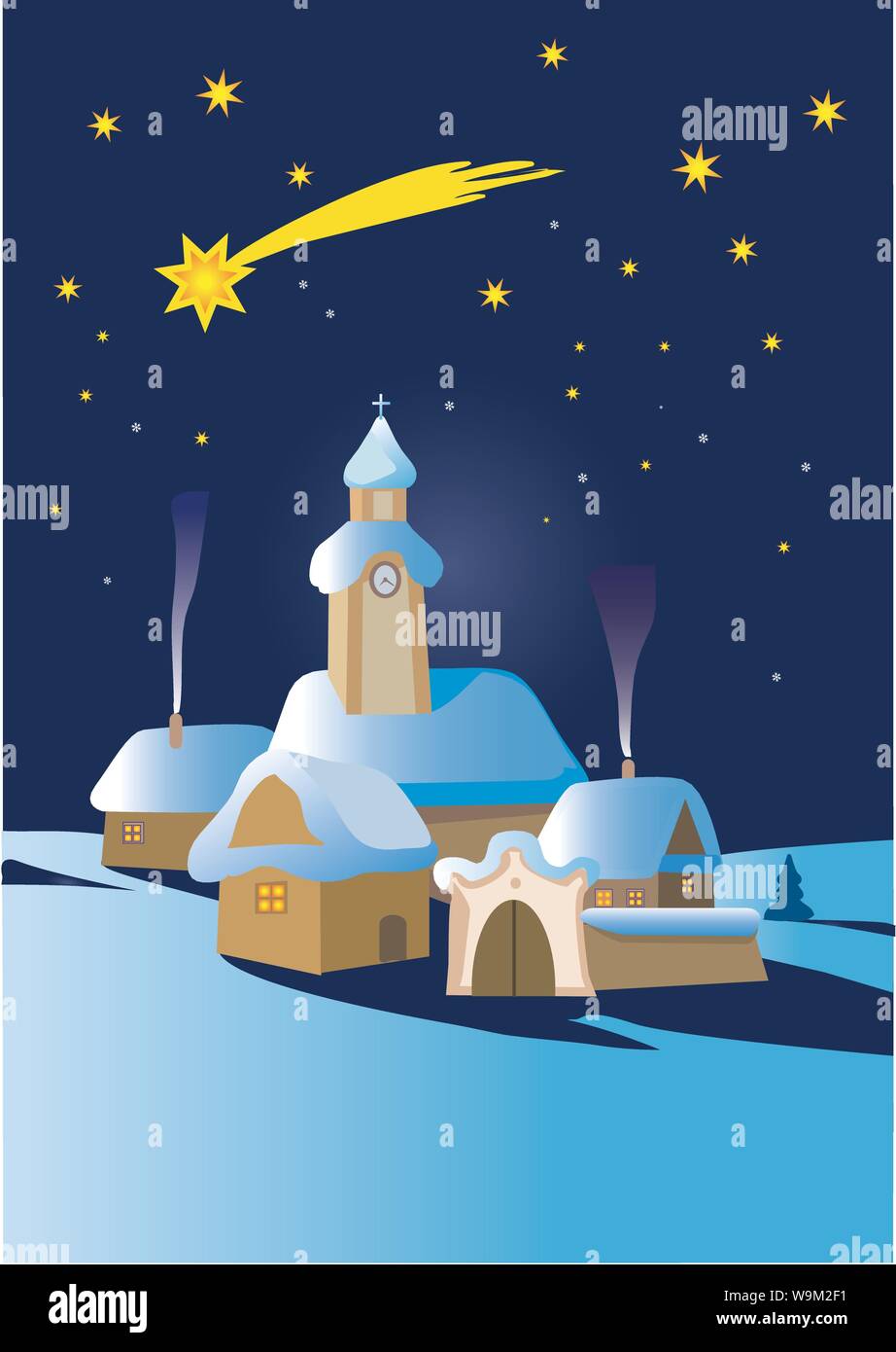 Star bethlehem night Stock Vector Images - Alamy