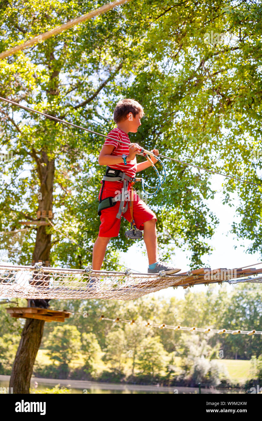 Rope walk playground park hi-res stock photography and images - Alamy