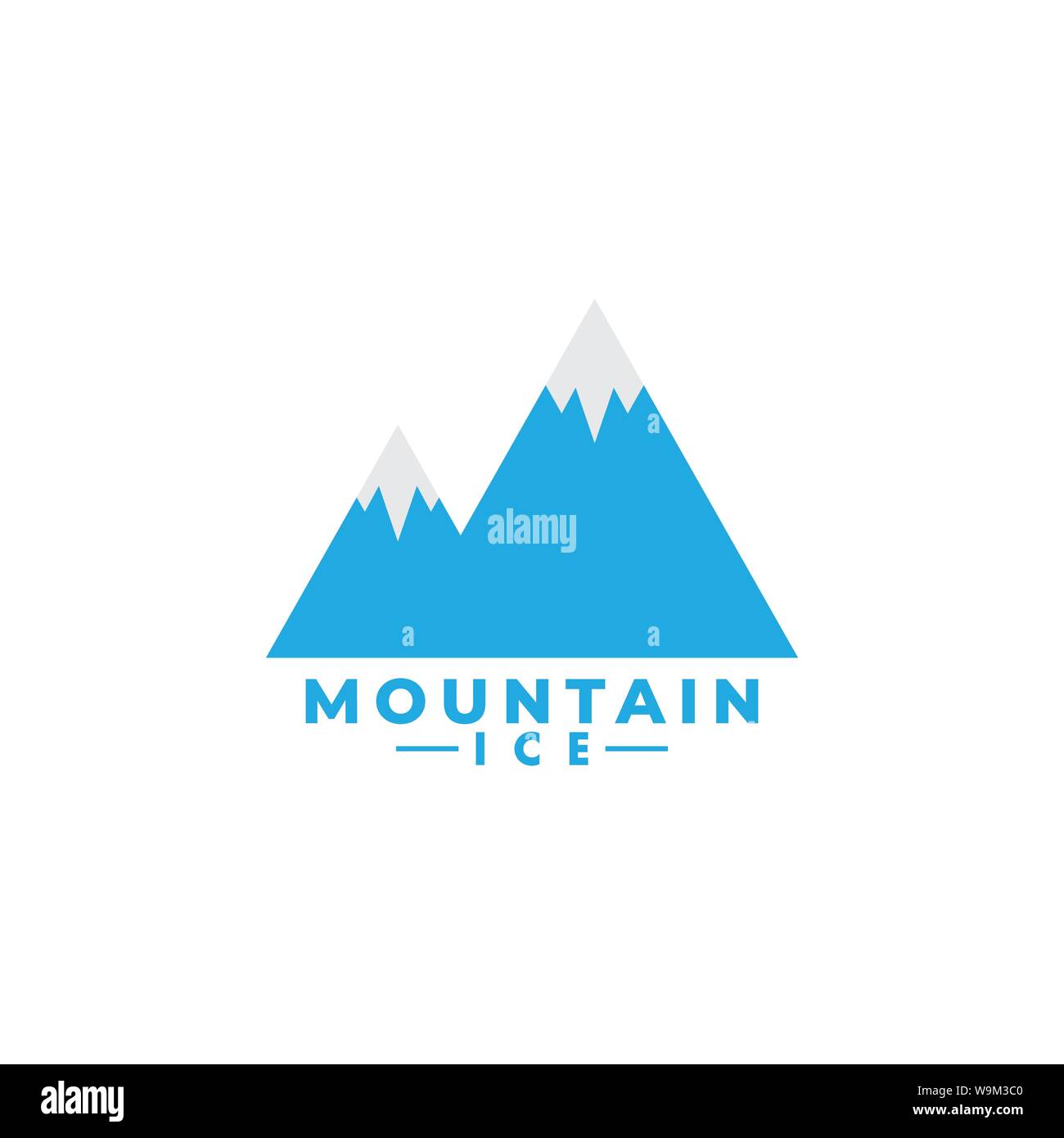 Ice logo design Stock Vector Images - Alamy