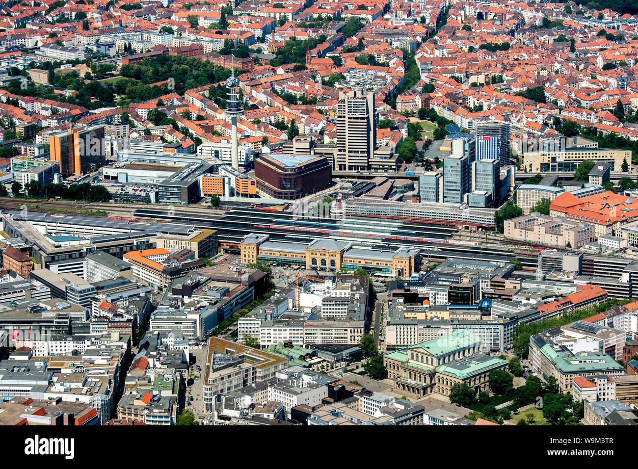 Hanover, Germany. 25th June, 2019. The city's main railway station with ...