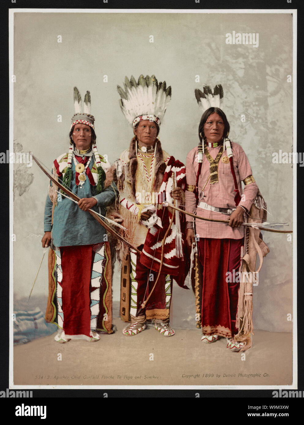 Apaches. Chief James A. Garfield. Pouche Te Foya and Sanches Stock ...