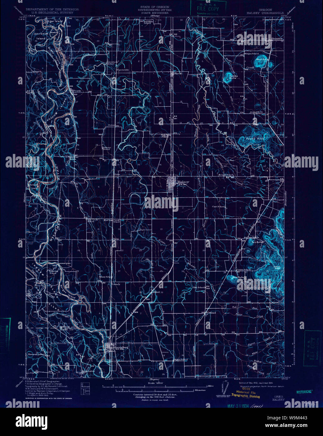 Map of halsey hi-res stock photography and images - Alamy