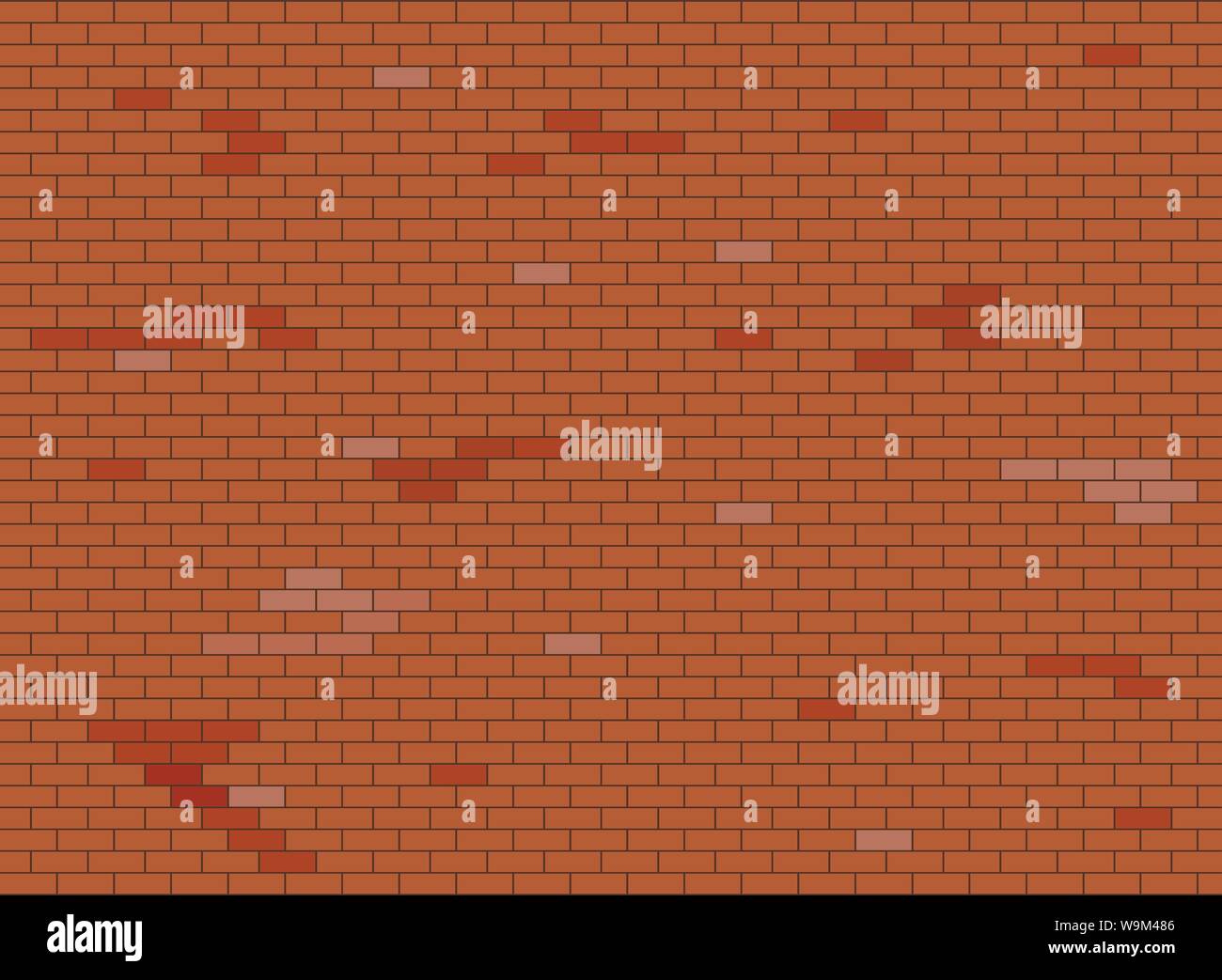 Red brick block flat Stock Vector Images - Alamy